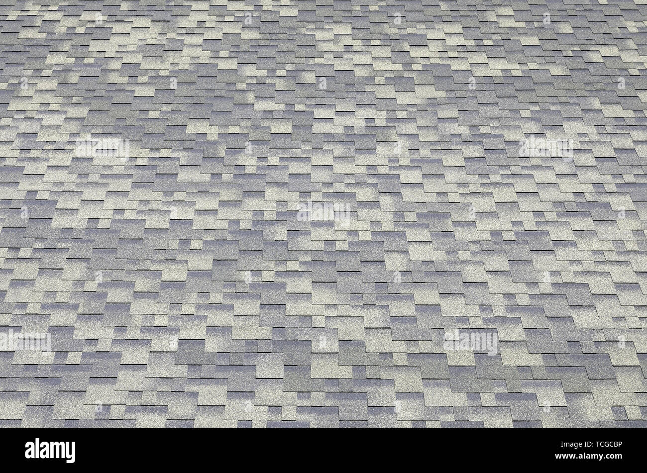 Flexible shingles of bitumen roofing surface. Background mosaic texture ...