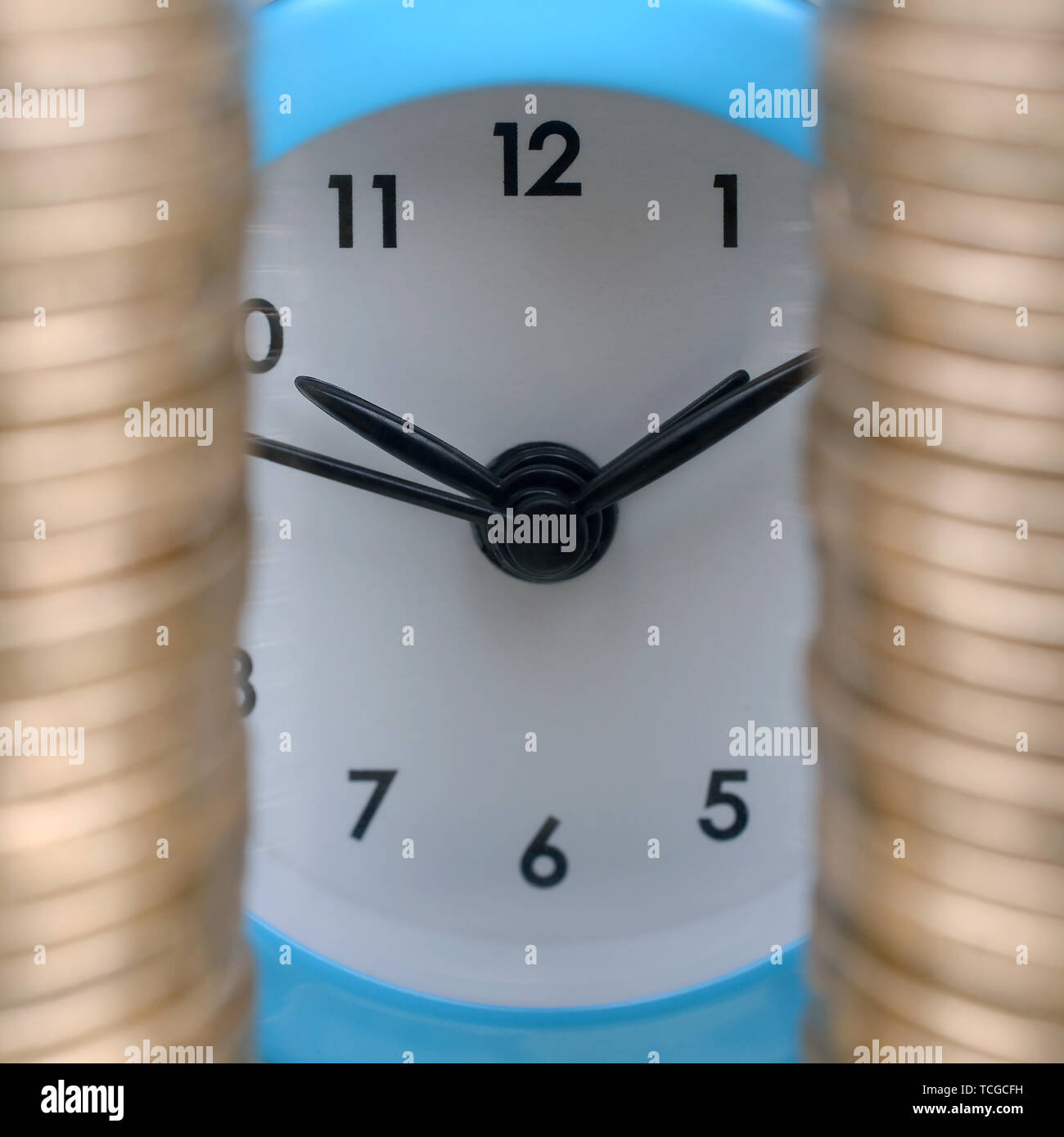 Time for savings money concept, banking and business idea. Alarm clock ...