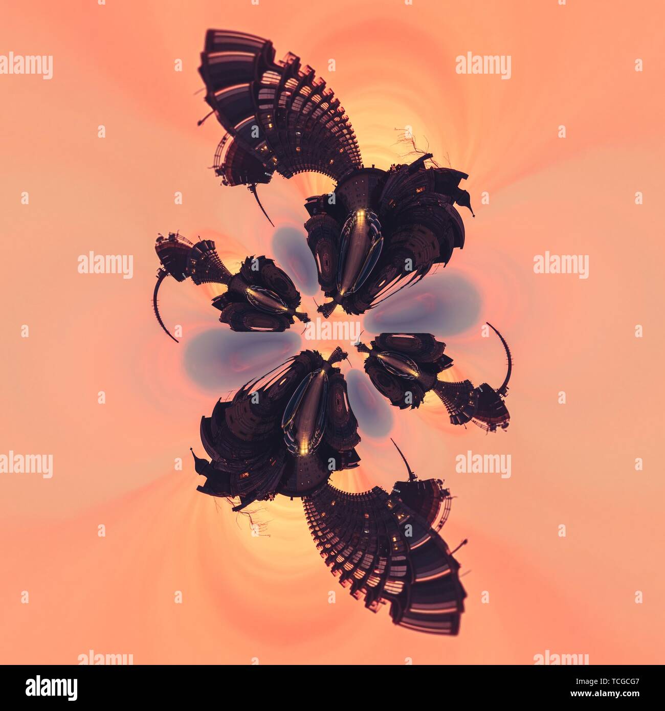 Graphic Image design style spectrum abstract art, illustration Stock ...