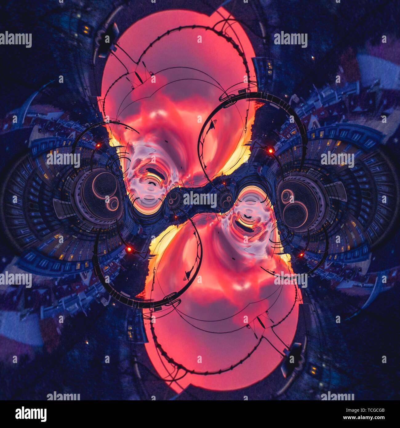 Graphic Image design style spectrum abstract art, illustration Stock ...