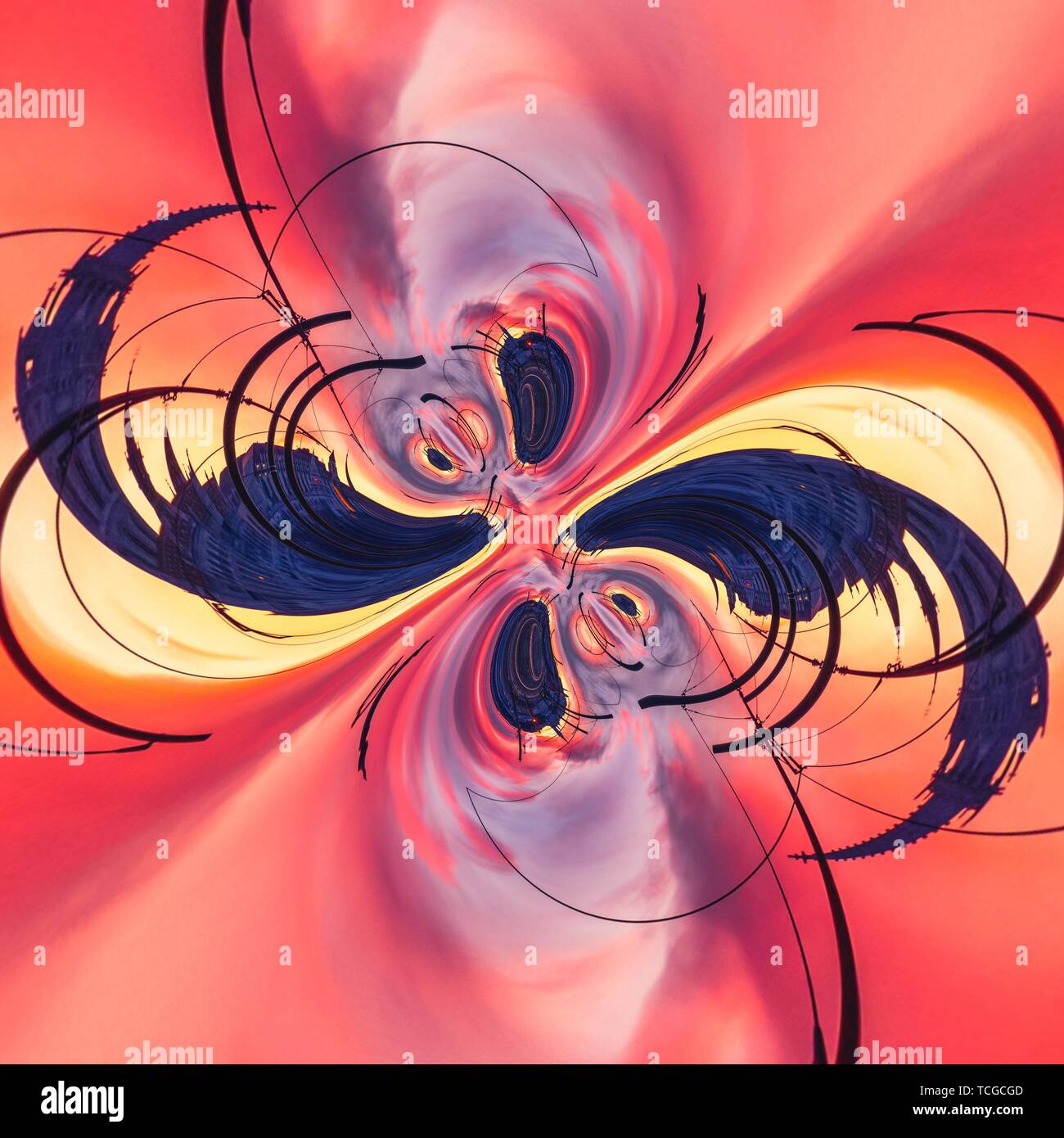 Graphic Image design style spectrum abstract art, illustration Stock ...