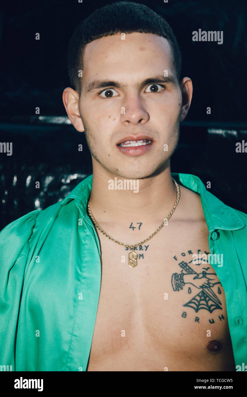 Denmark, Copenhagen - May 29, 2019. The English rapper and lyricist ...