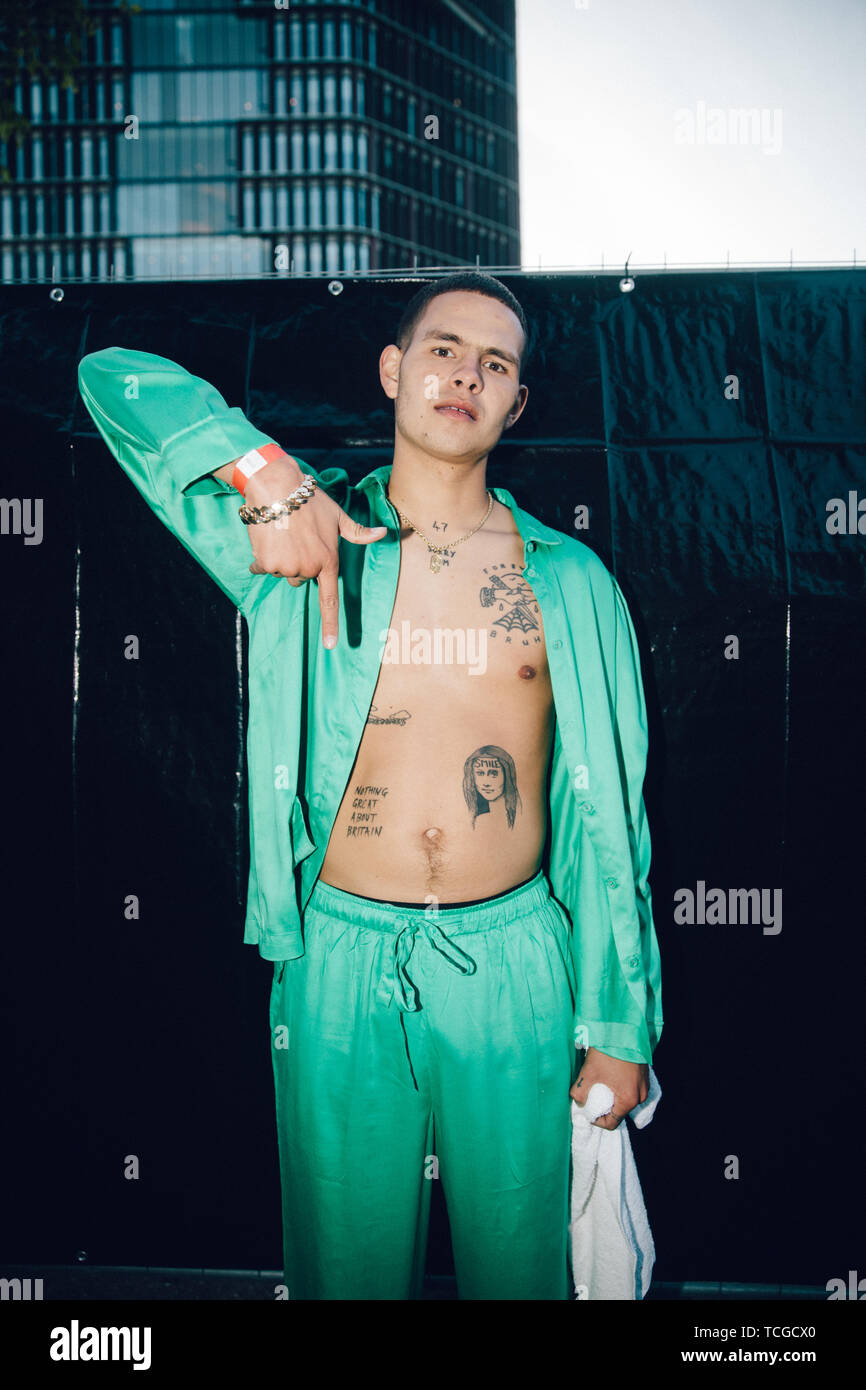 Denmark, Copenhagen - May 29, 2019. The English rapper and lyricist ...
