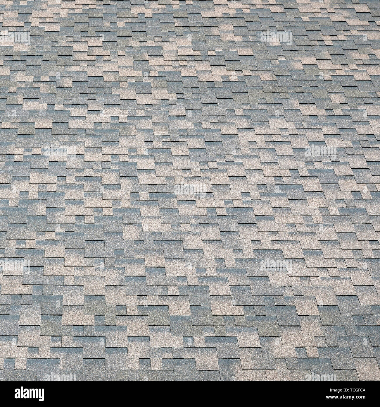 Flexible shingles of bitumen roofing surface. Background mosaic texture ...