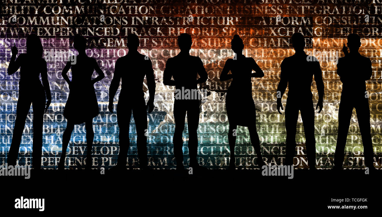 Leadership Training and Life Coaching Team of Management Stock Photo ...