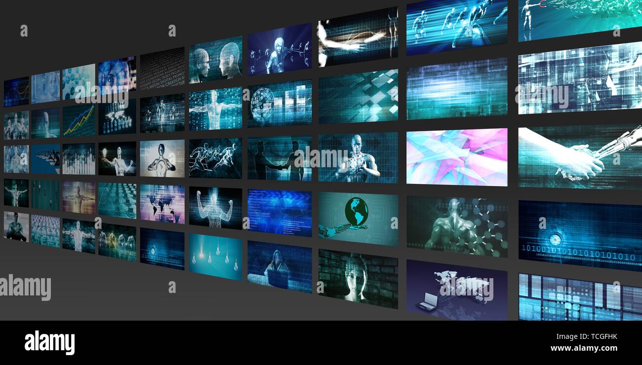 Screens abstract hi-res stock photography and images - Alamy