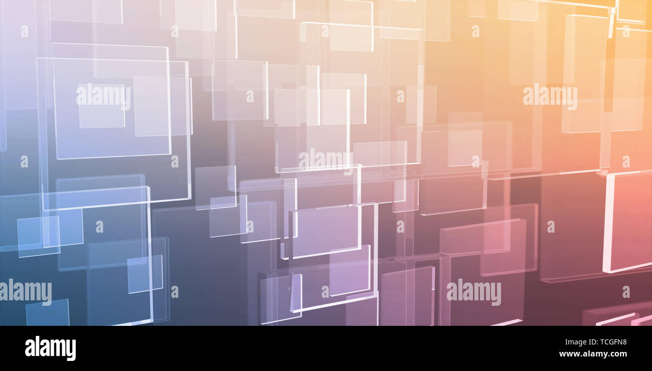 Virtualization Technology as an Industry Concept Abstract Stock Photo ...