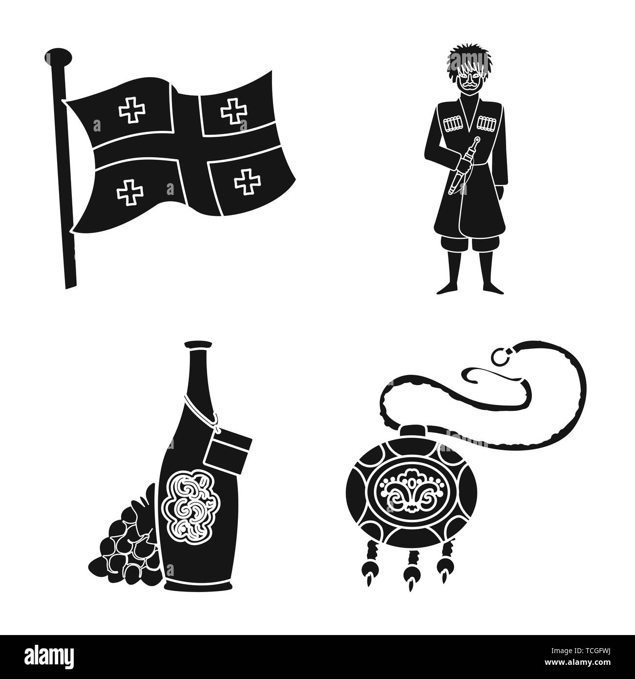 Vector design of heritage and originality logo. Set of heritage and ...