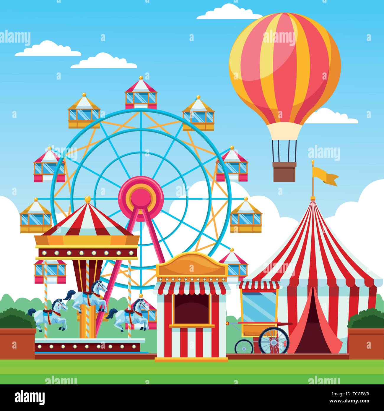 Funny attractions Stock Vector Images - Alamy