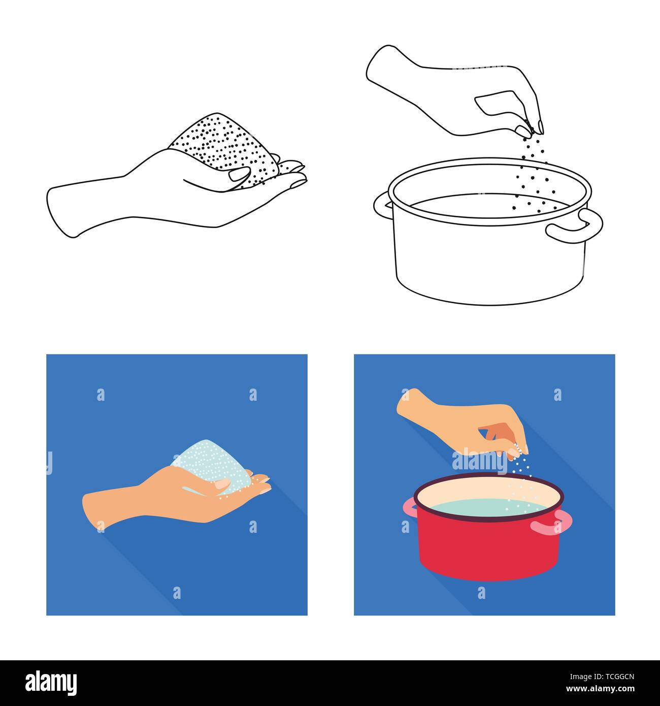 Casserole powder Stock Vector Images - Alamy