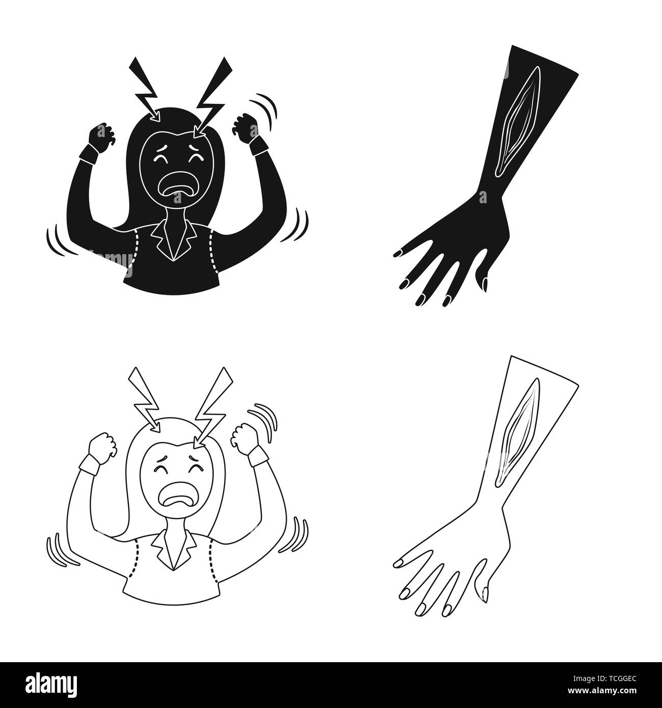 Face injury blood Cut Out Stock Images & Pictures - Alamy