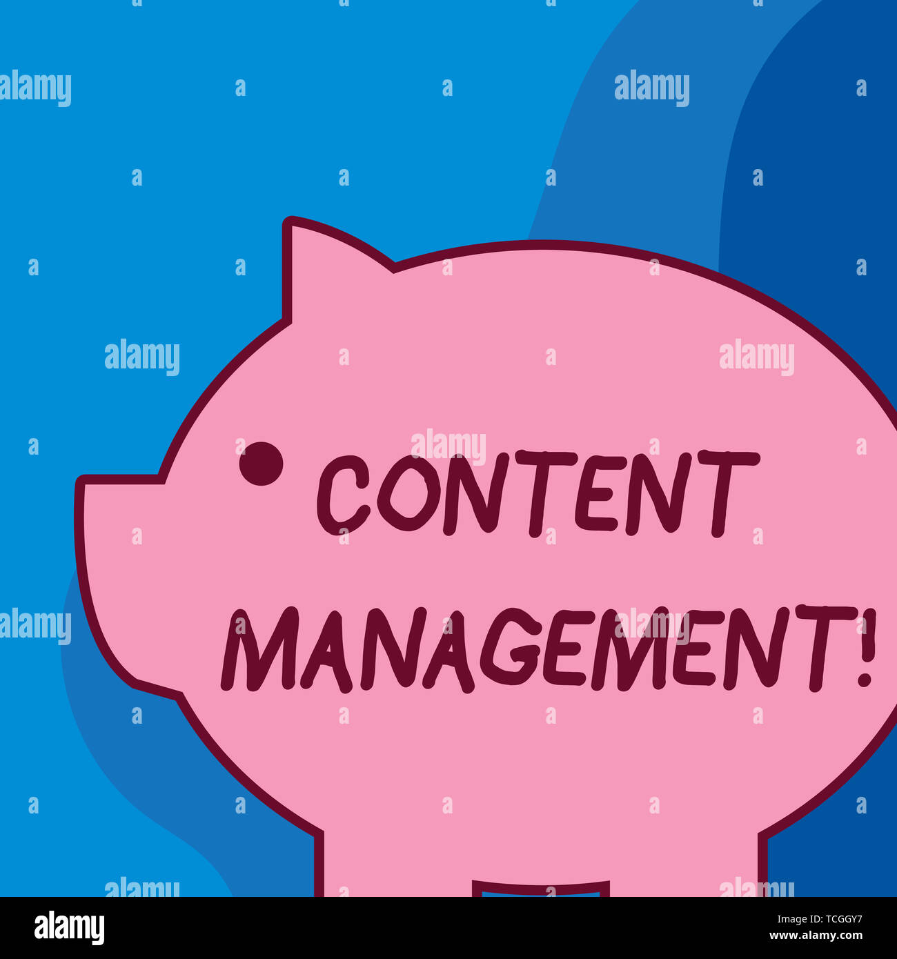 Conceptual Hand Writing Showing Content Management Concept Meaning Process That Collects