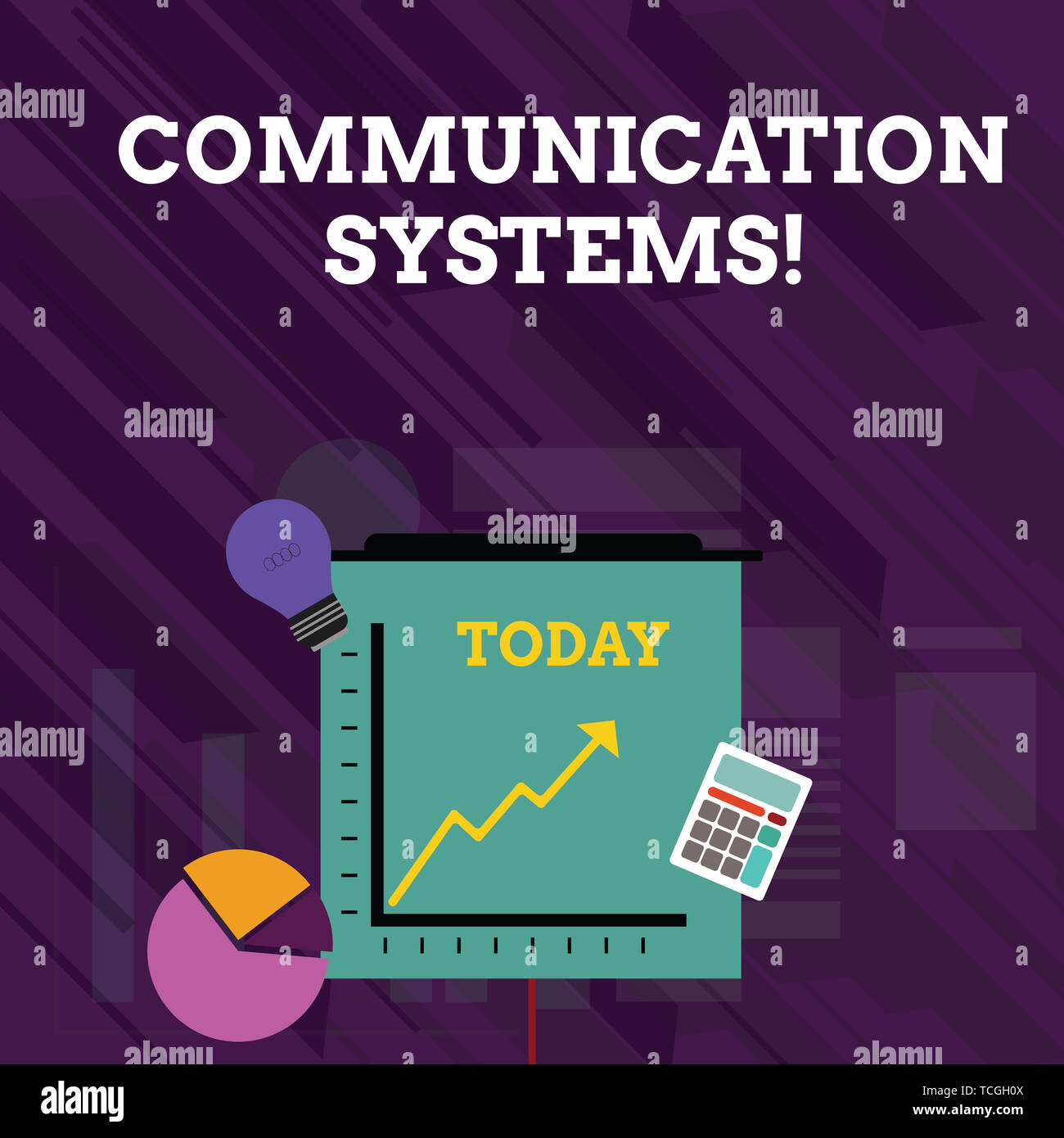 Conceptual Hand Writing Showing Communication Systems Concept Meaning Flow Of Information Use
