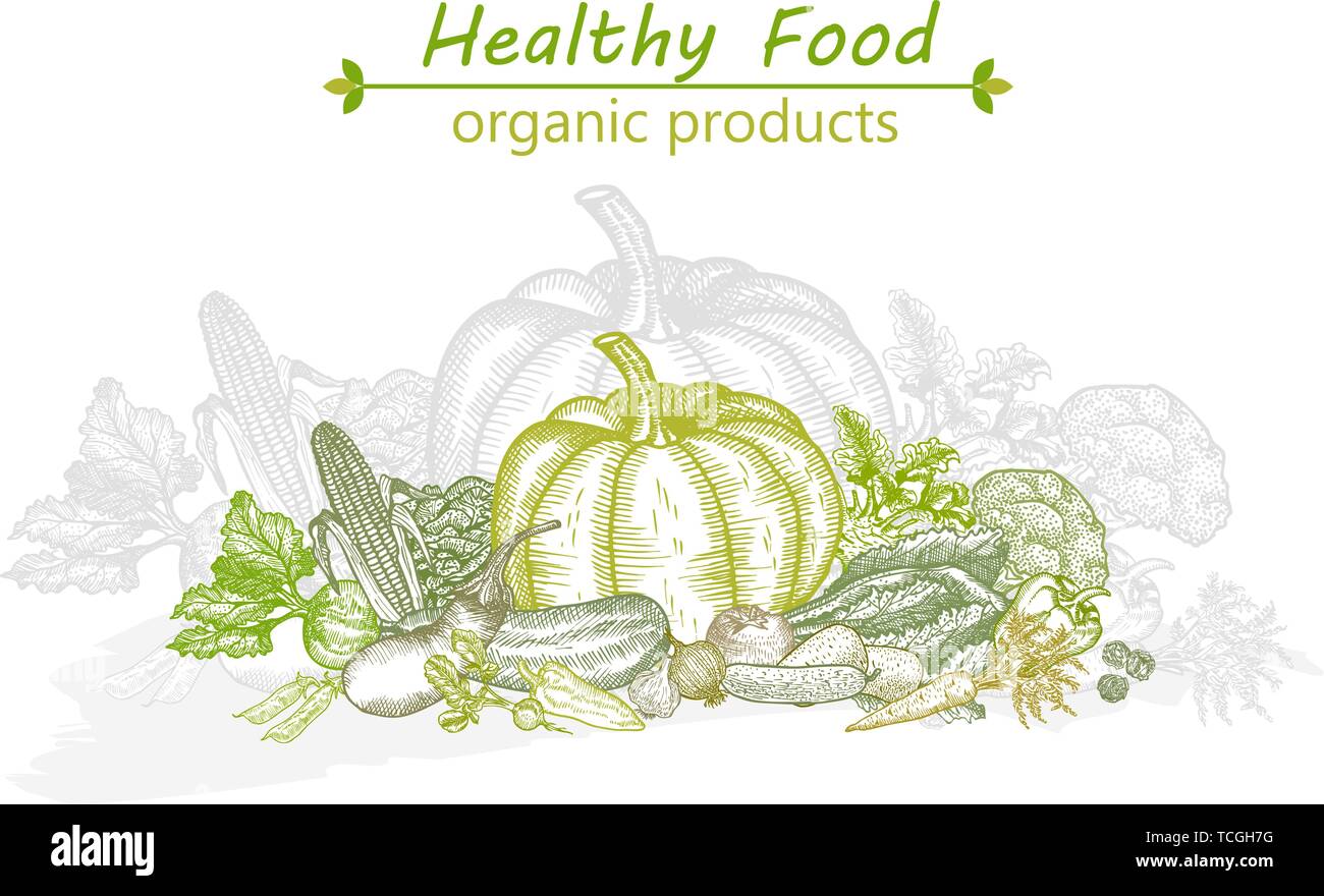 Raw foods Stock Vector Images - Alamy