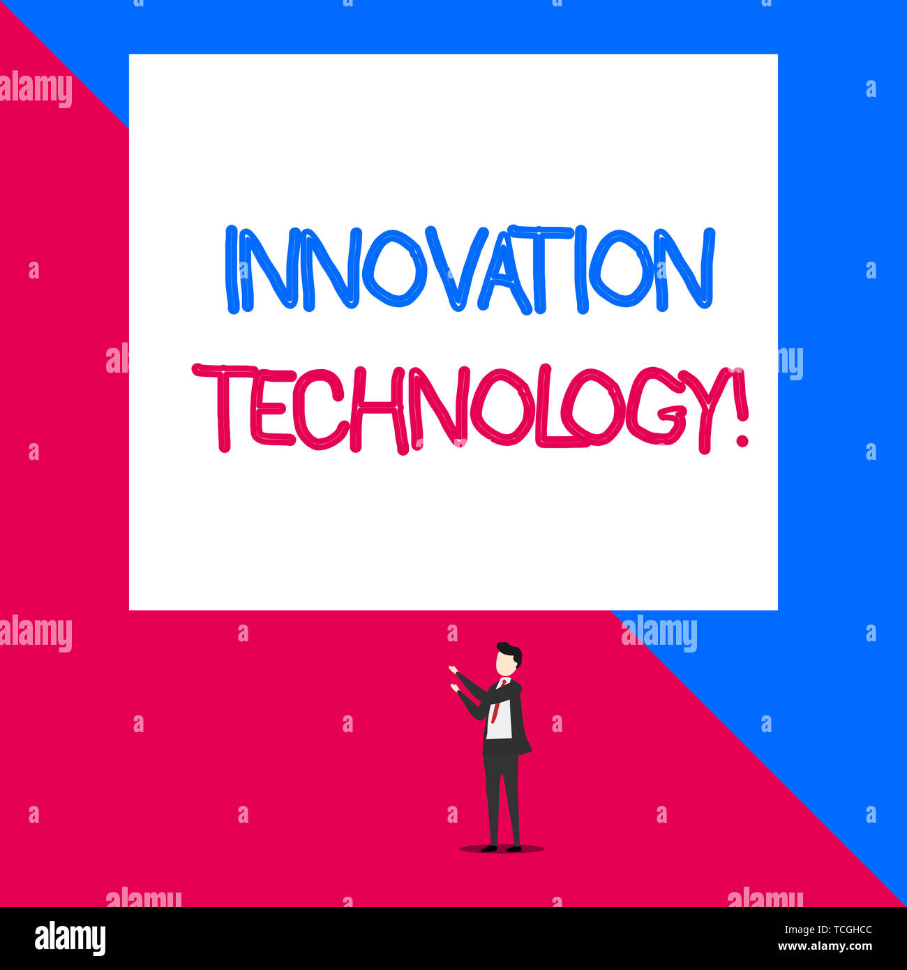 Writing note showing Innovation Technology. Business concept for New ...