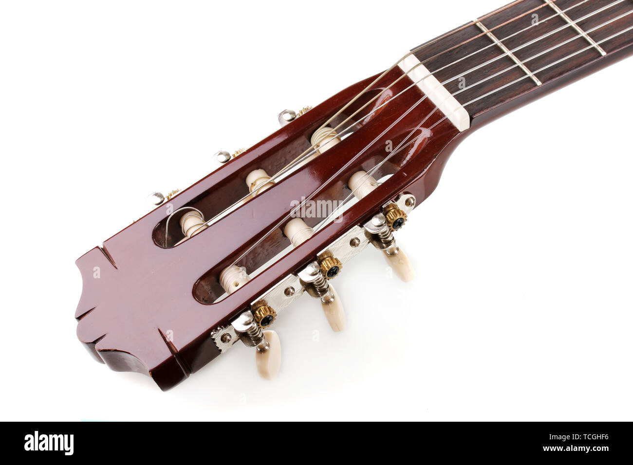 Guitar fretboard isolated on white Stock Photo - Alamy