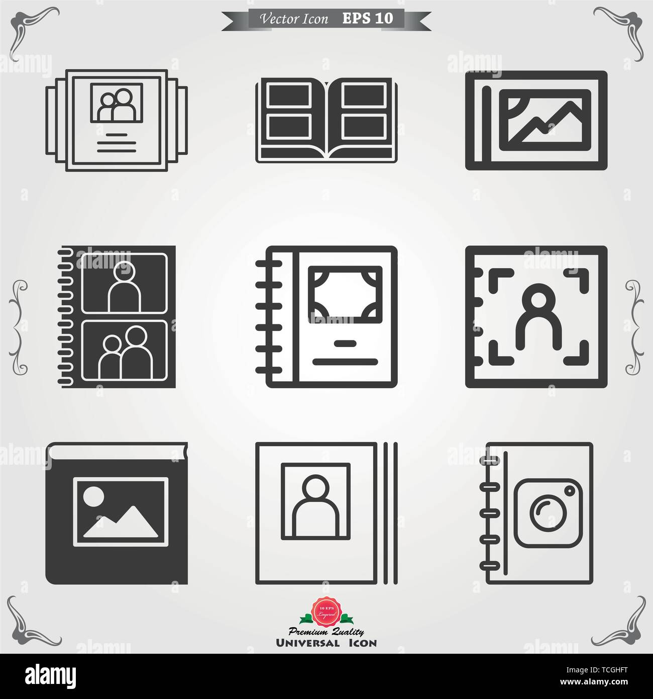 Photo Album Icon Vector