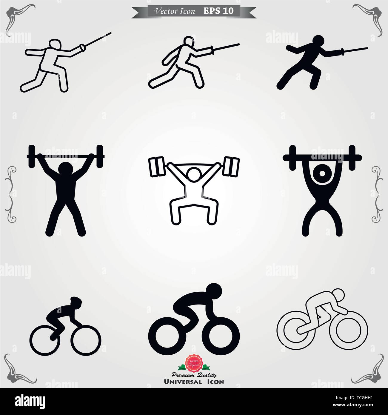 Athlete icon isolated on background vector illustration, sign design ...