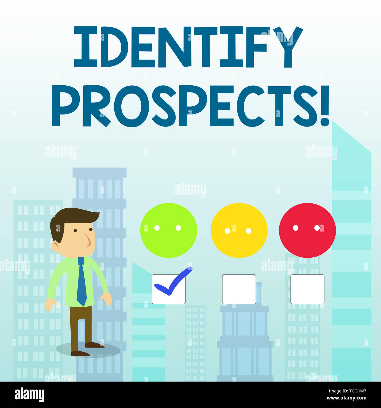 Word writing text Identify Prospects. Business photo showcasing ...