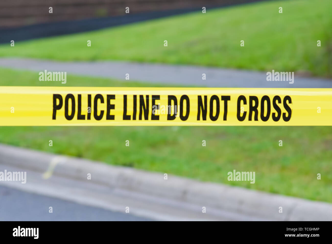 Crime scene tape icon hi-res stock photography and images - Alamy