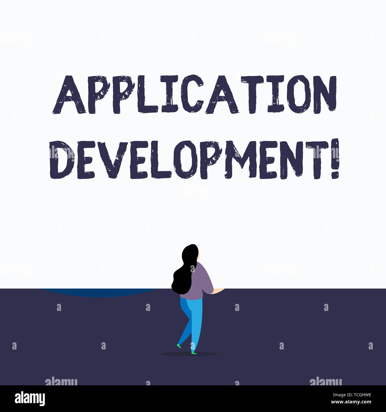 Handwriting text writing Application Development. Conceptual photo ...