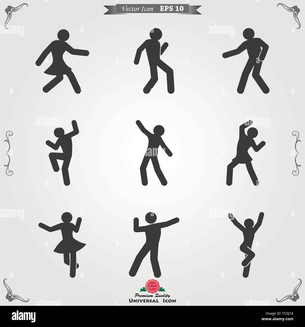 Ballroom dancing competition Stock Vector Images - Alamy