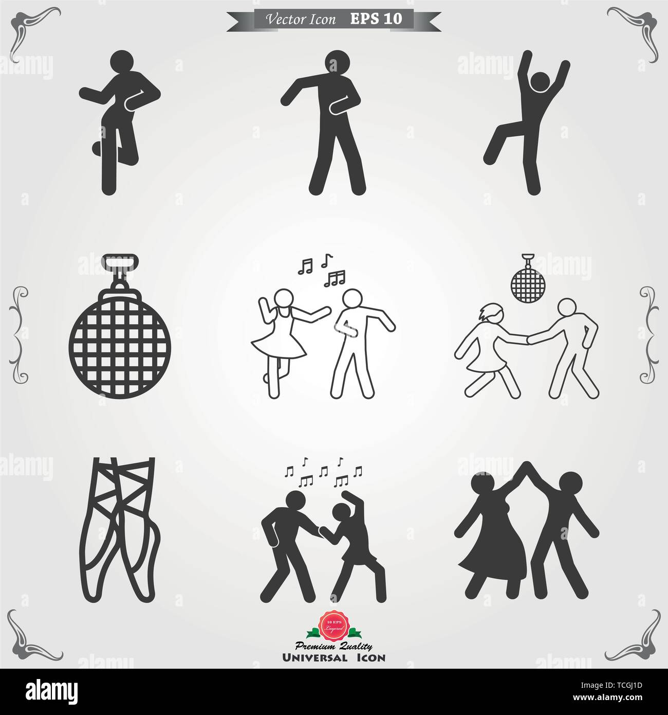 Ballroom dancing competition Stock Vector Images - Alamy