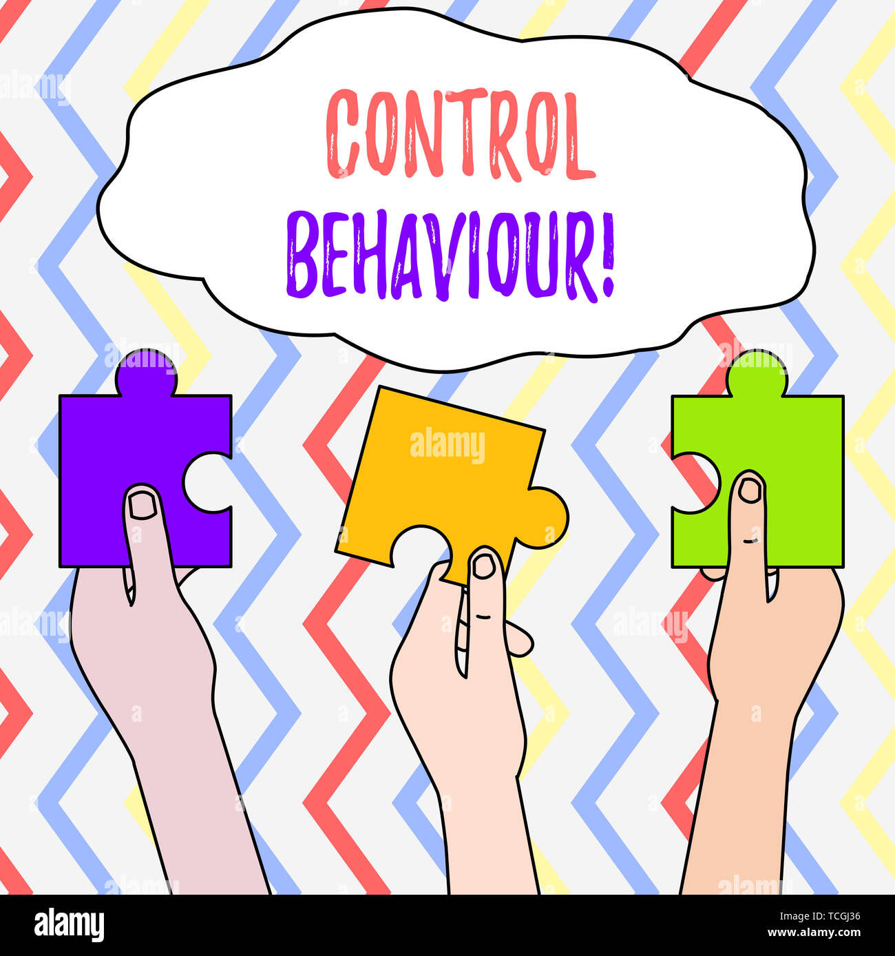 Handwriting text Control Behaviour. Conceptual photo Exercise of ...