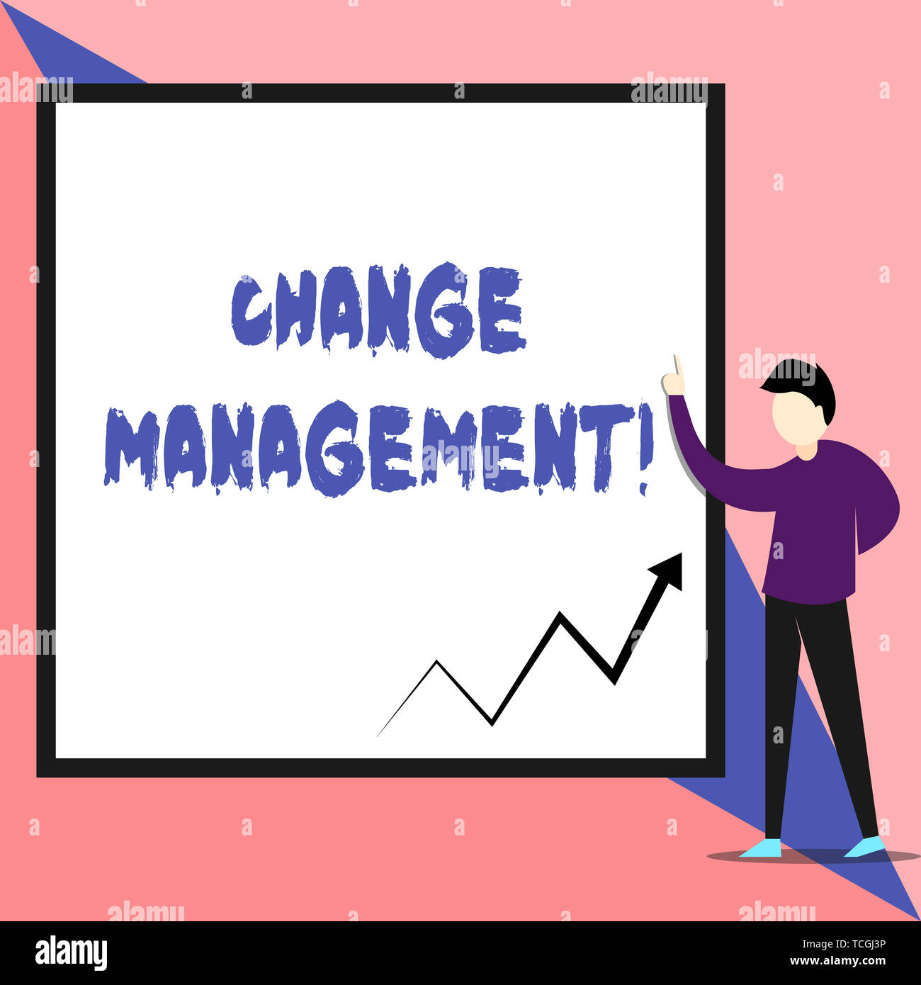 Text sign showing Change Management. Business photo text Replacement of ...