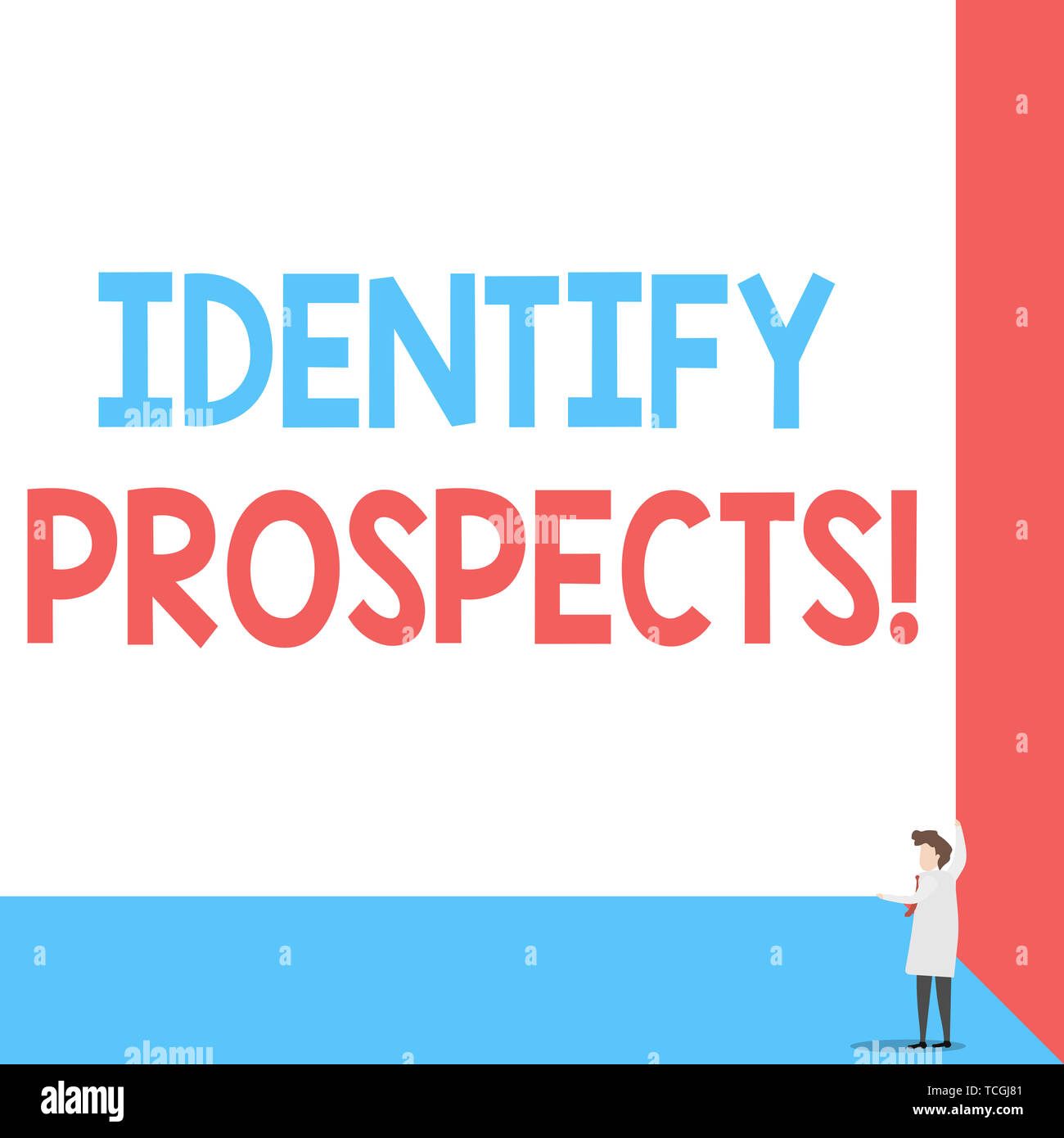 Handwriting text Identify Prospects. Conceptual photo Possible client ...