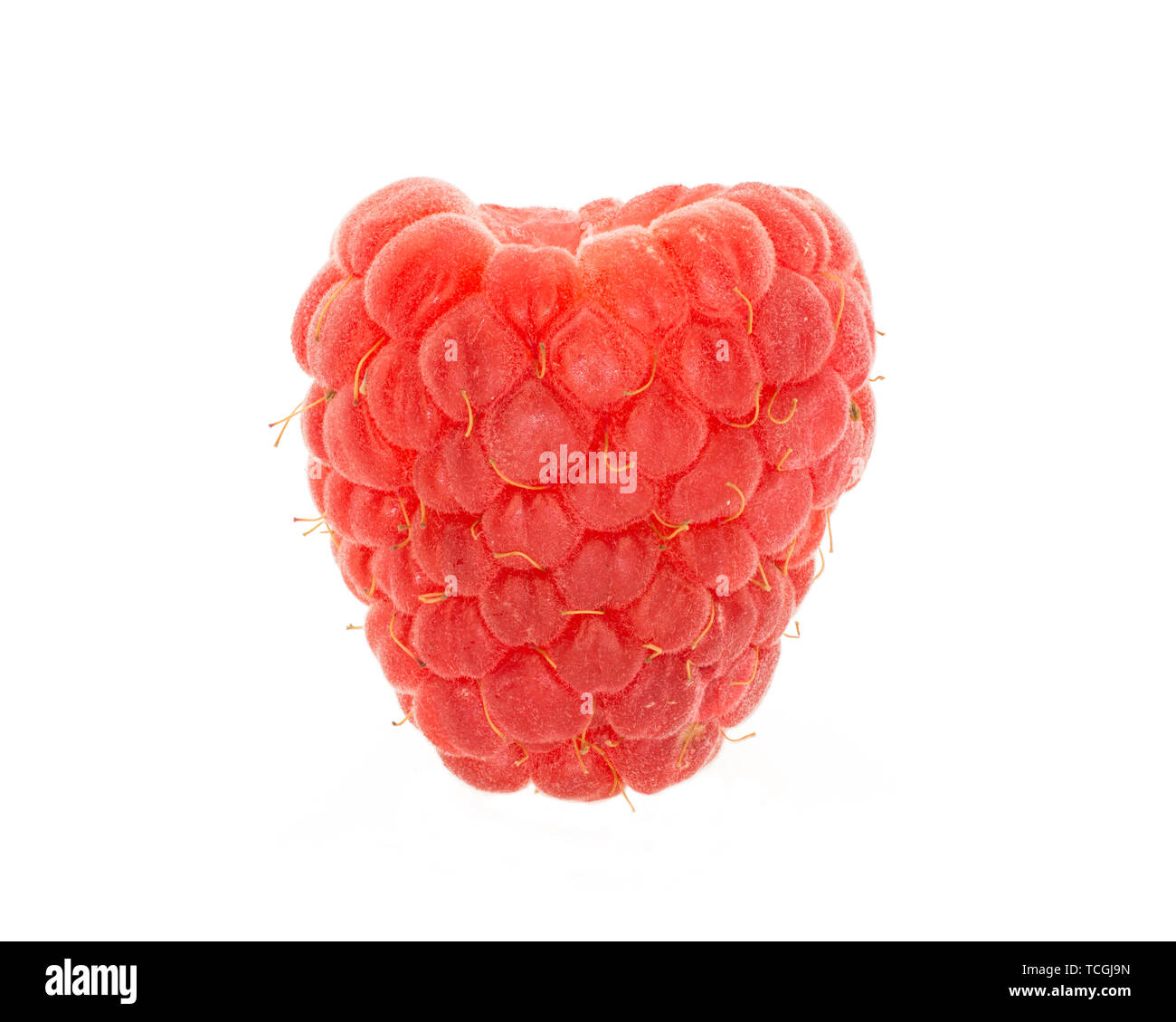 Raspberry isolated with white background Stock Photo - Alamy