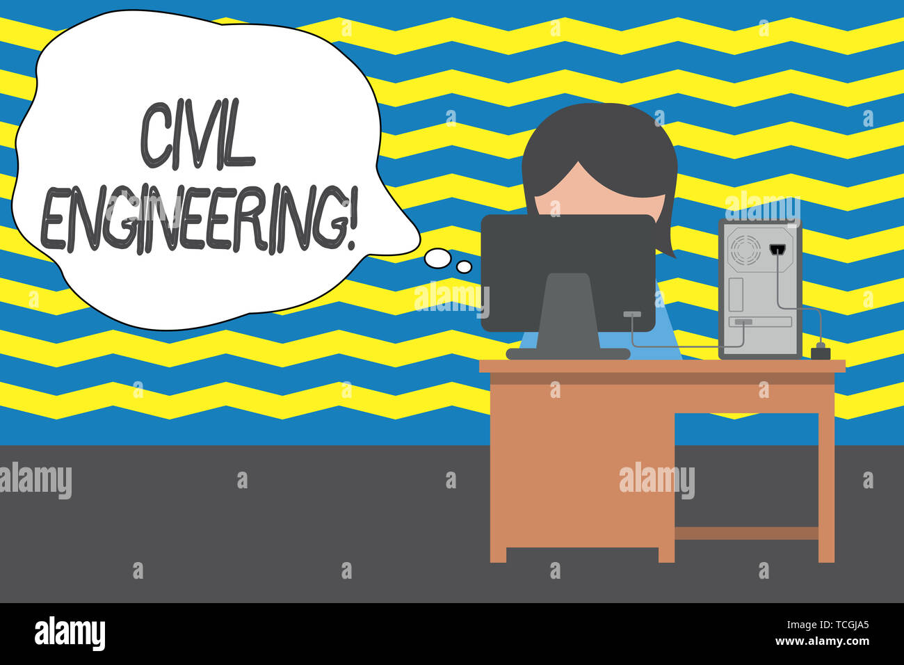 Handwriting text Civil Engineering. Conceptual photo Planning Design ...