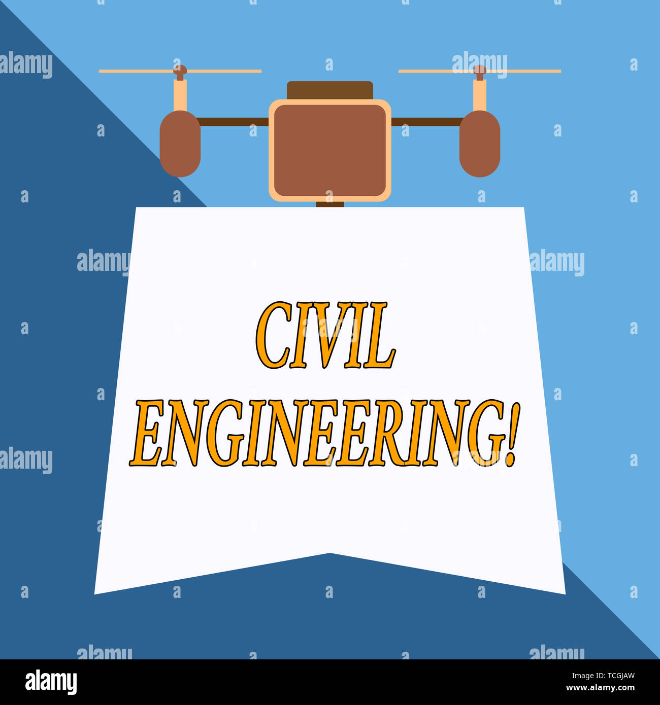 Writing note showing Civil Engineering. Business concept for Planning ...