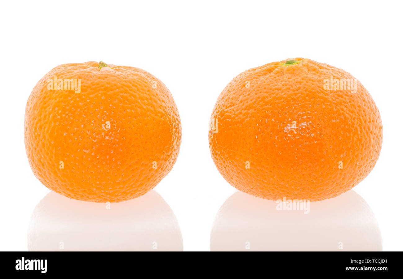two oranges isolated Stock Photo - Alamy