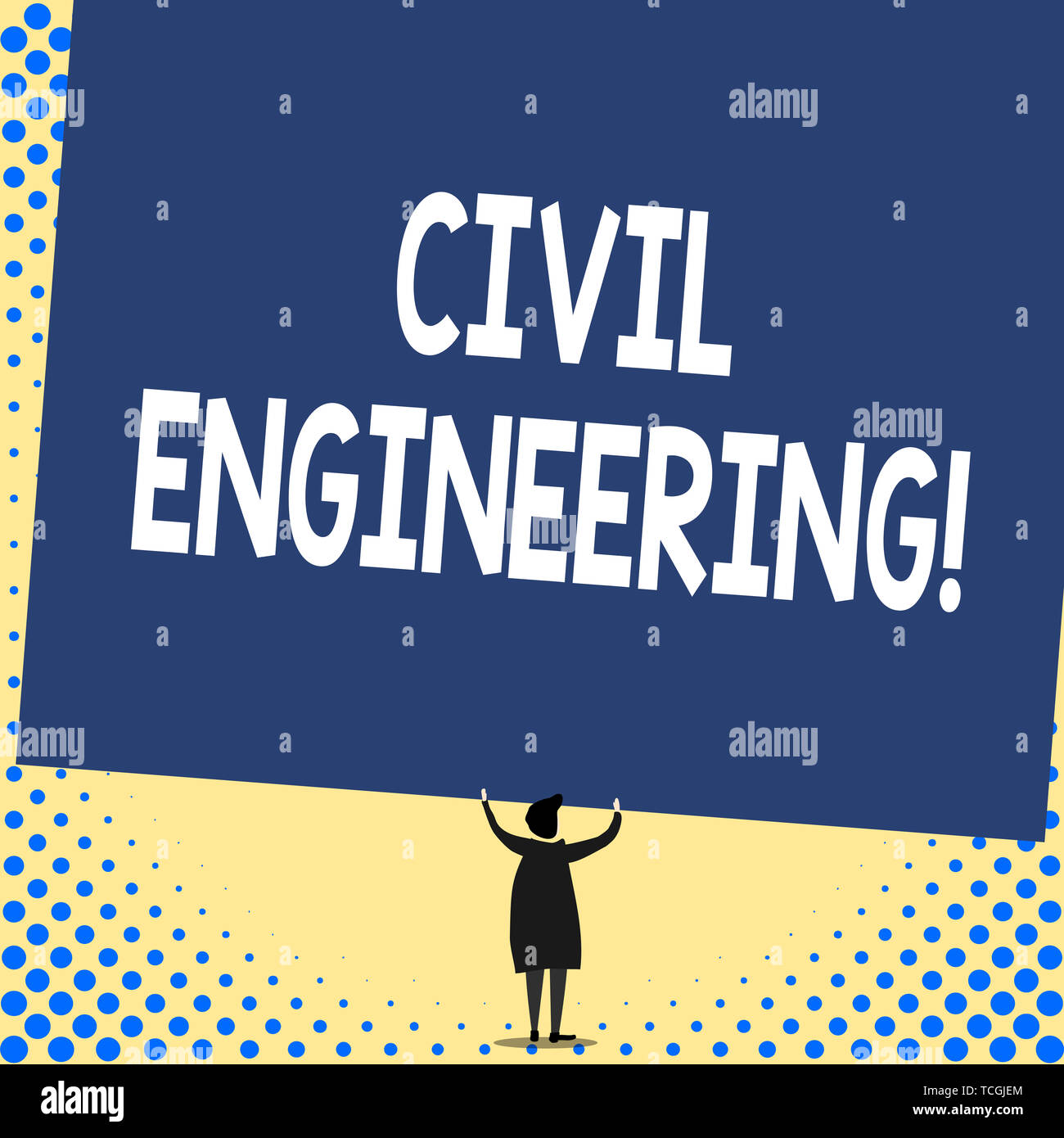 Word writing text Civil Engineering. Business photo showcasing Planning ...