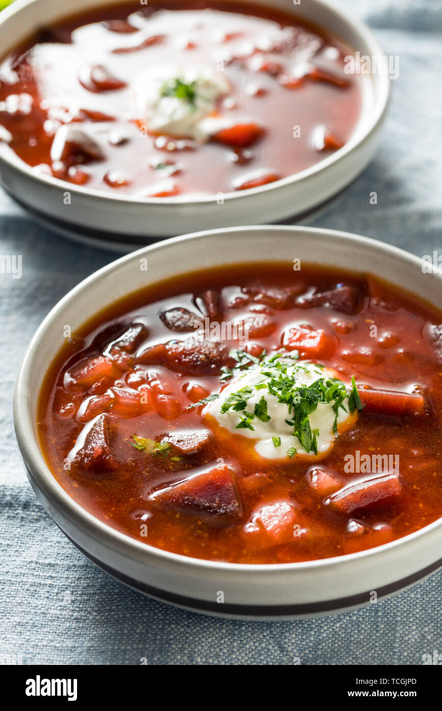 Beetroot soup borscht hi-res stock photography and images - Alamy