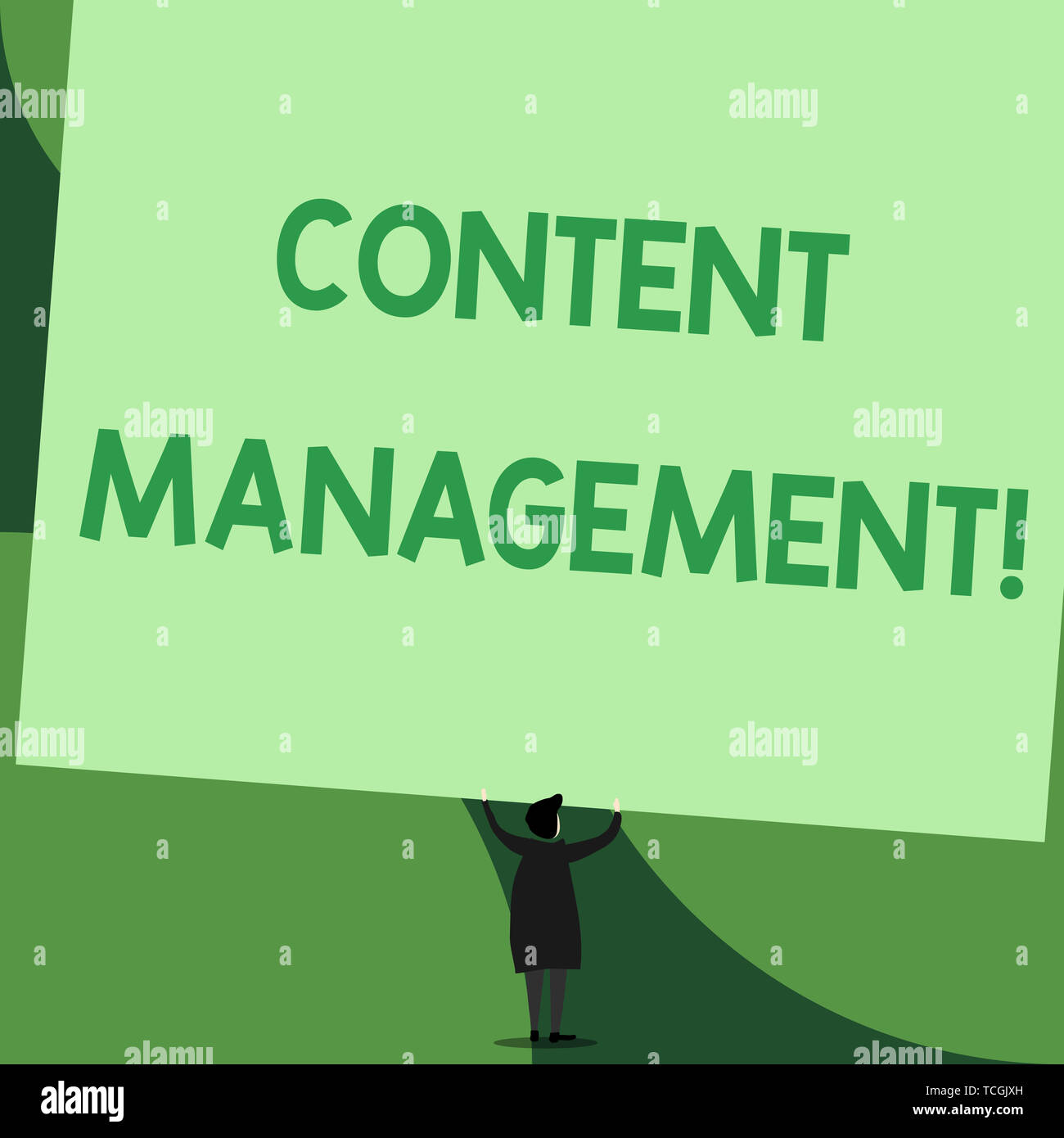 Handwriting text writing Content Management. Conceptual photo Process ...
