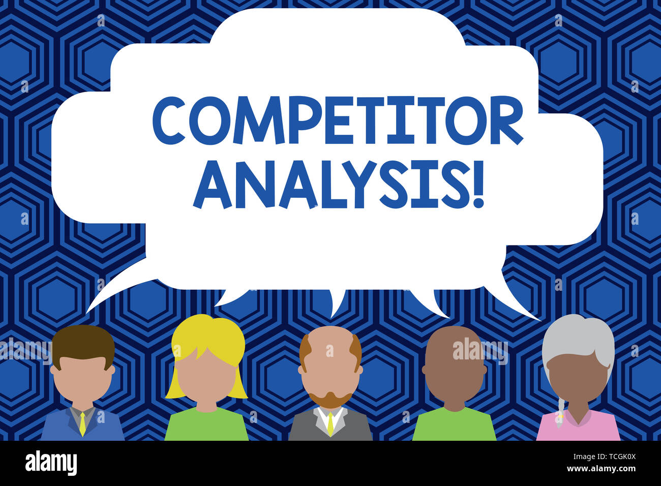 Text sign showing Competitor Analysis. Business photo showcasing ...