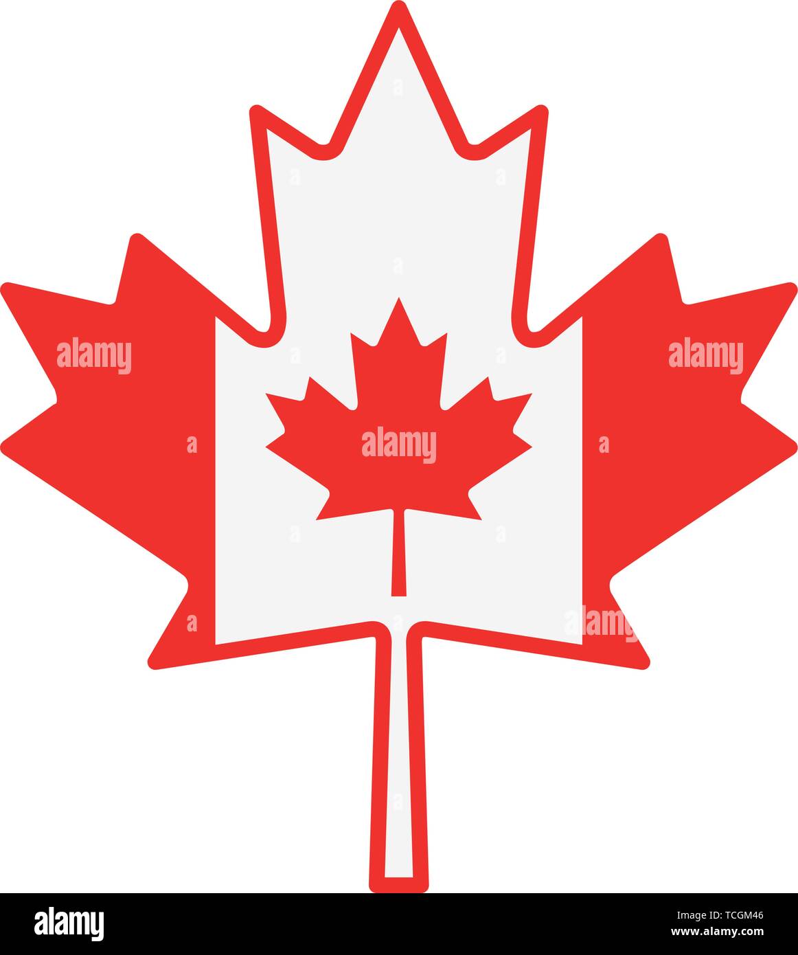 Canada symbol and maple leaf design Stock Vector Image & Art - Alamy