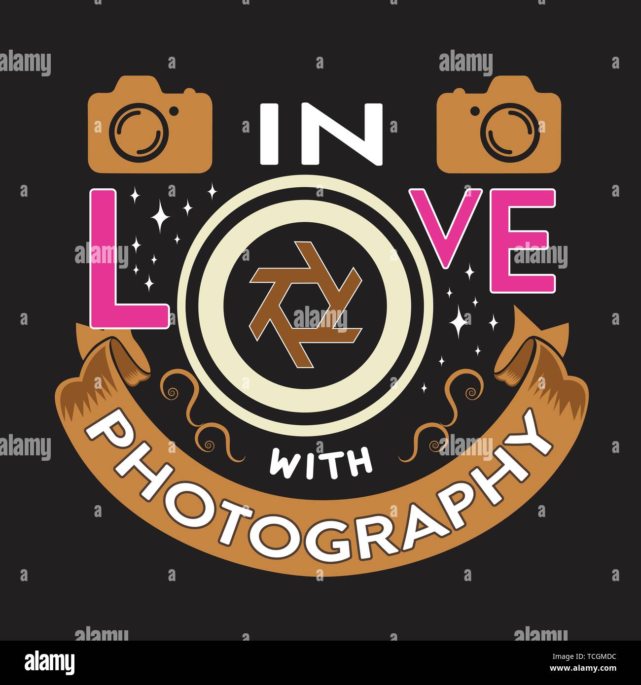 Photography Quote and saying. In love with photography Stock Vector ...