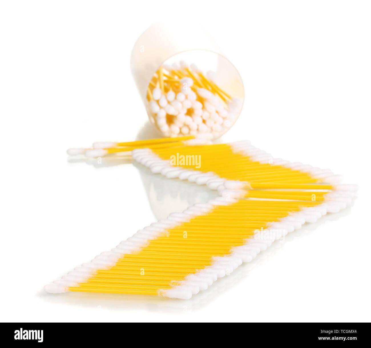 Cotton ear sticks isolated on white Stock Photo - Alamy