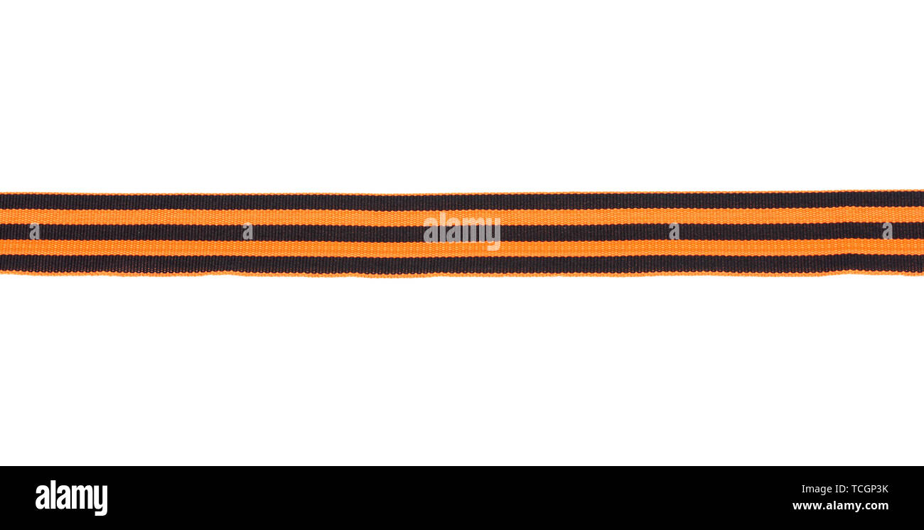 St. George ribbon isolated on white Stock Photo - Alamy