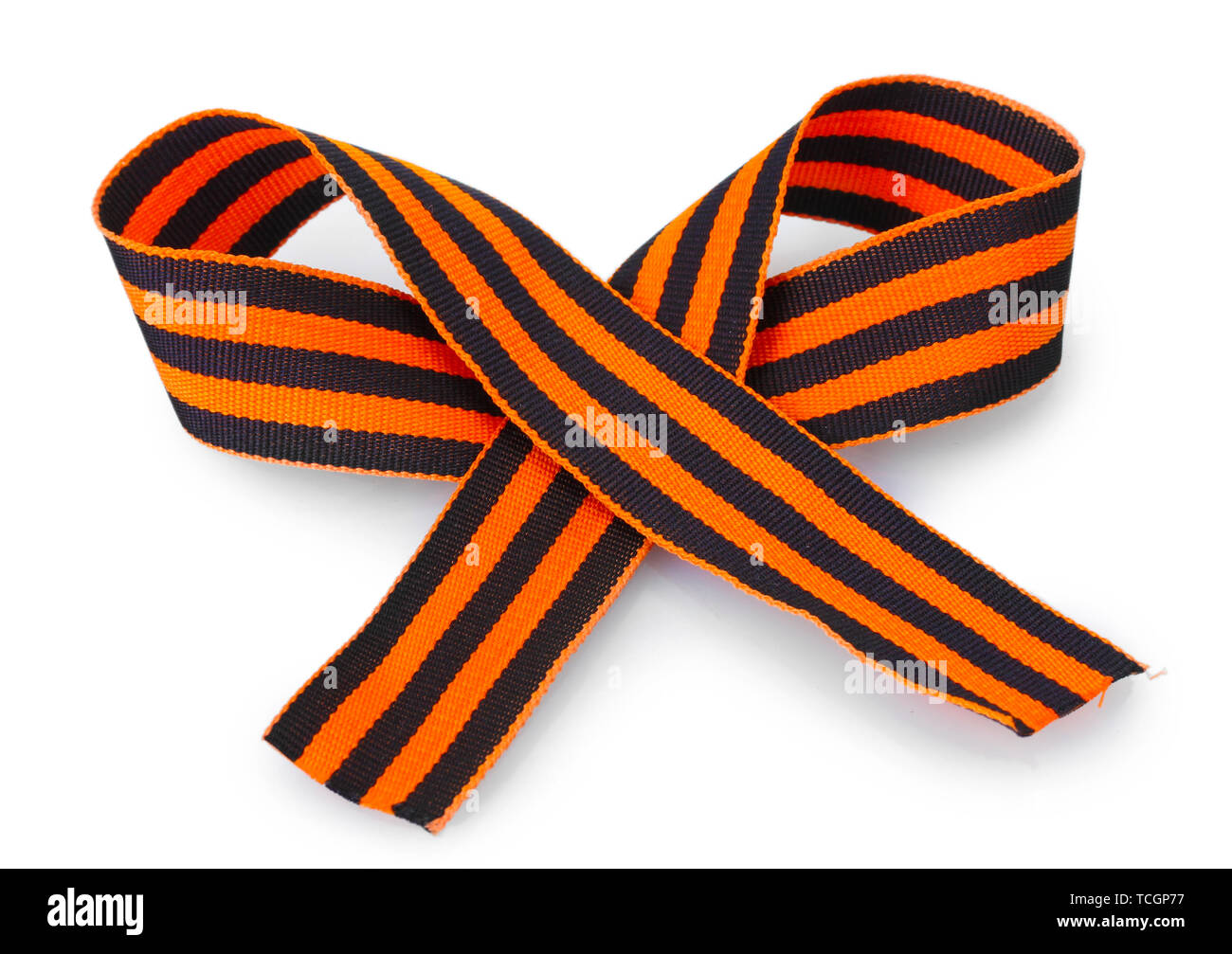 St. George ribbon isolated on white Stock Photo - Alamy