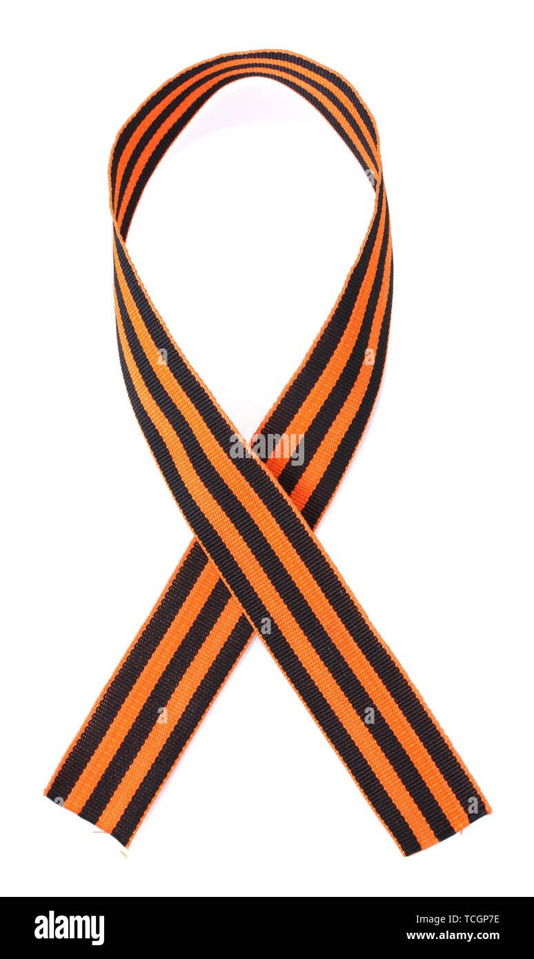 St. George ribbon isolated on white Stock Photo - Alamy