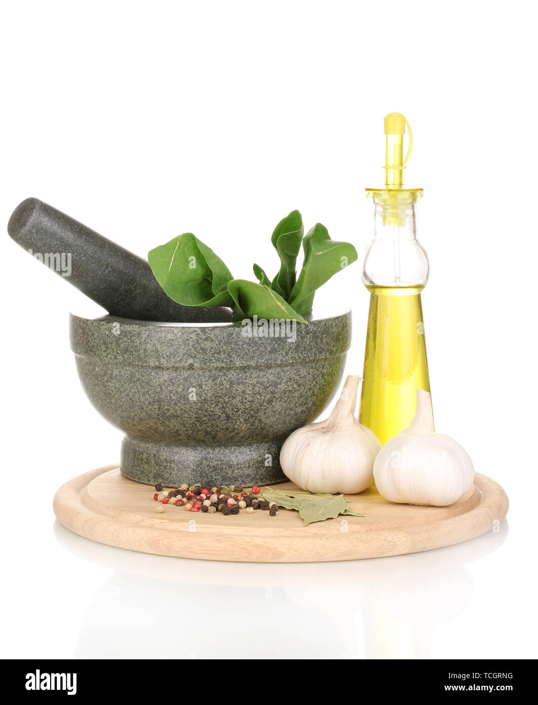 Set of ingredients and spice for cooking isolated on white Stock Photo ...