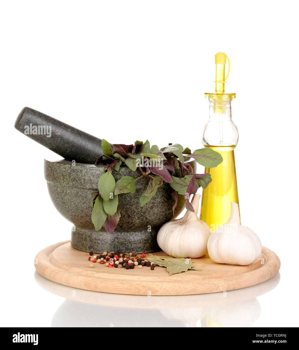 Set of ingredients and spice for cooking isolated on white Stock Photo ...