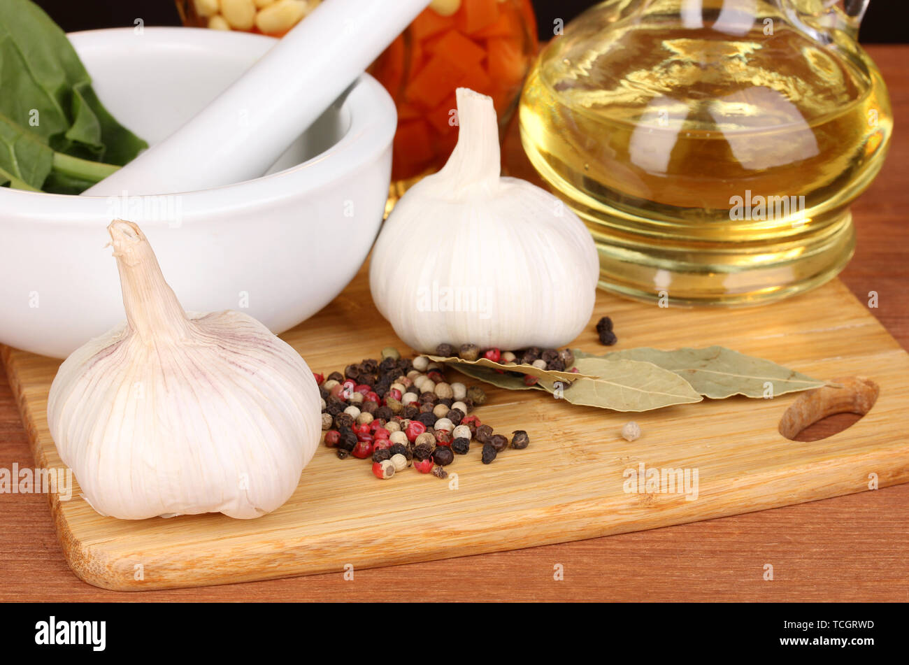 Set ingredients cooking vegetarian hi-res stock photography and images ...