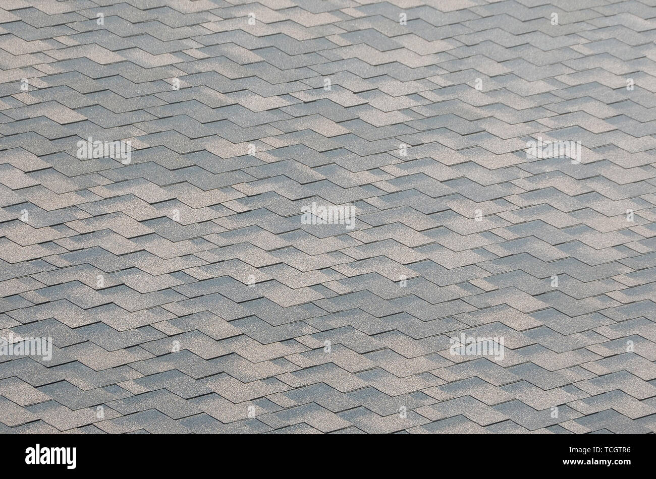 Flexible shingles of bitumen roofing surface. Background mosaic texture ...