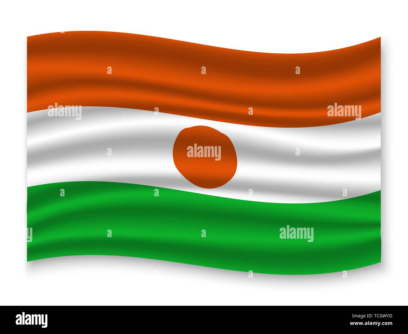 Niger fabric flag Cut Out Stock Images & Pictures - Alamy