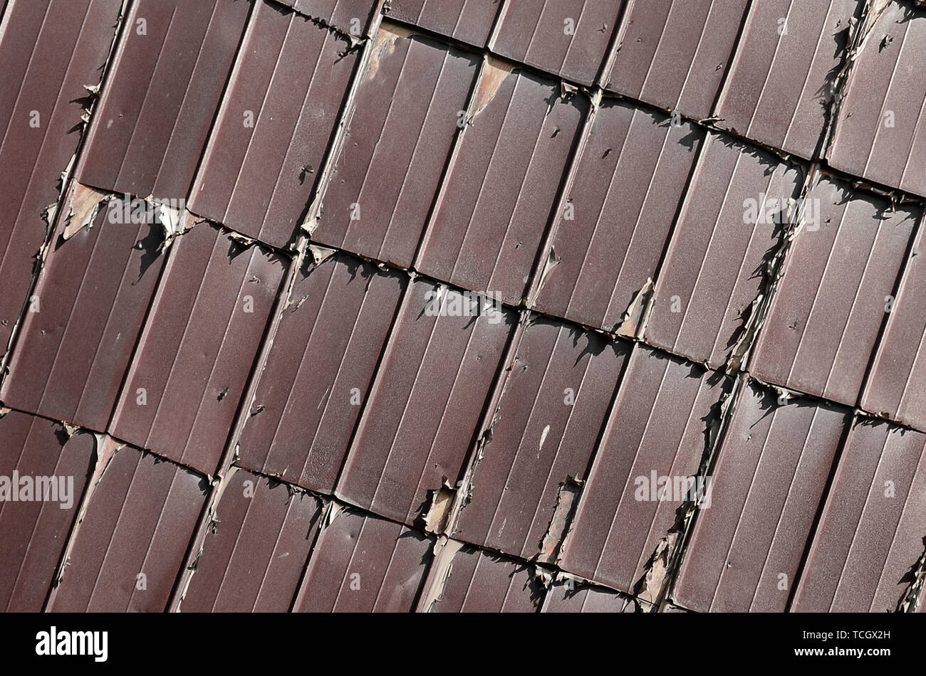 Rusty Steel Metal with cracked paint, grunge background. Old metal ...